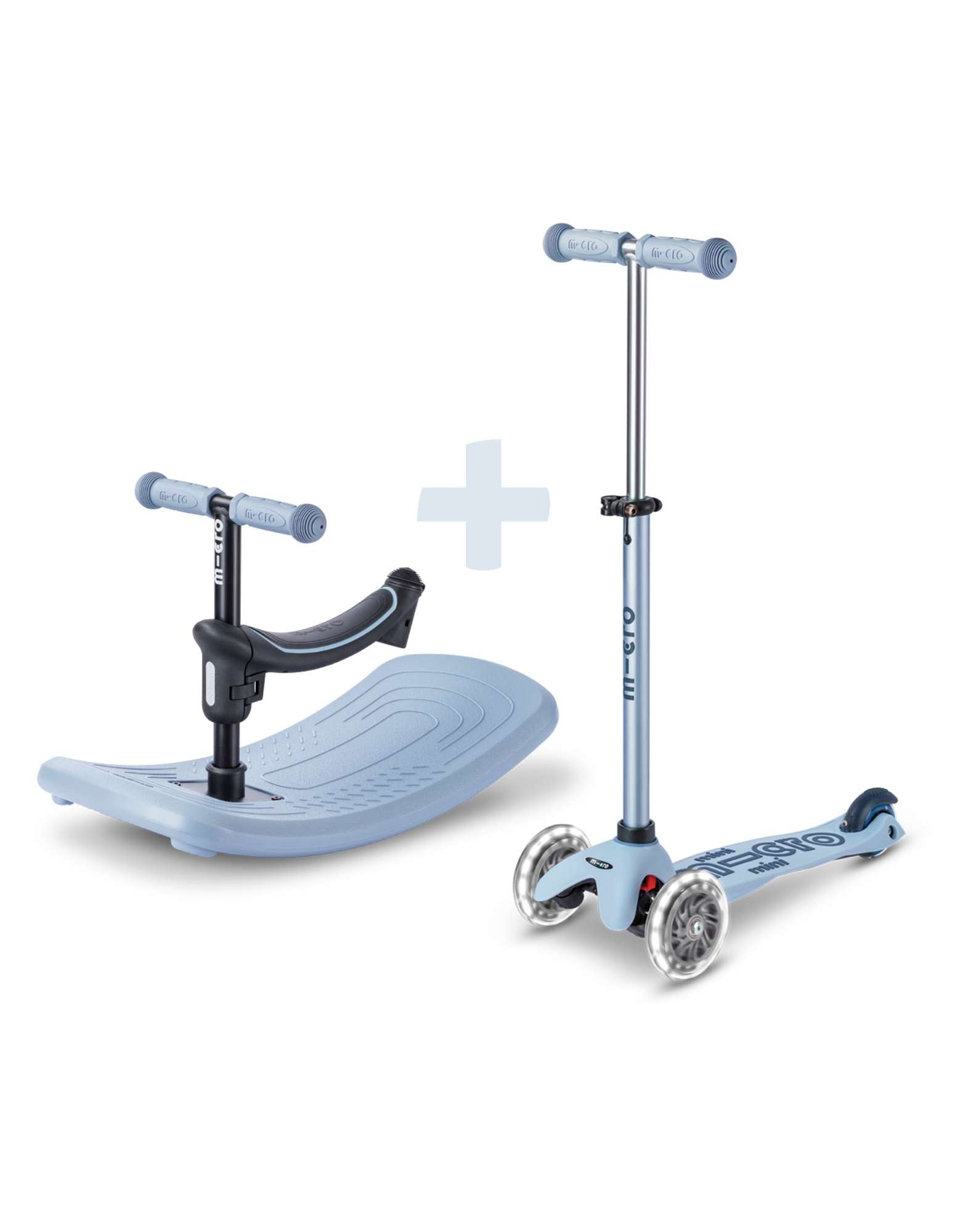 Micro Rock & Go Mini Deluxe LED 3 Wheel 6-in-1 Scooter - Micro Scooters NZ